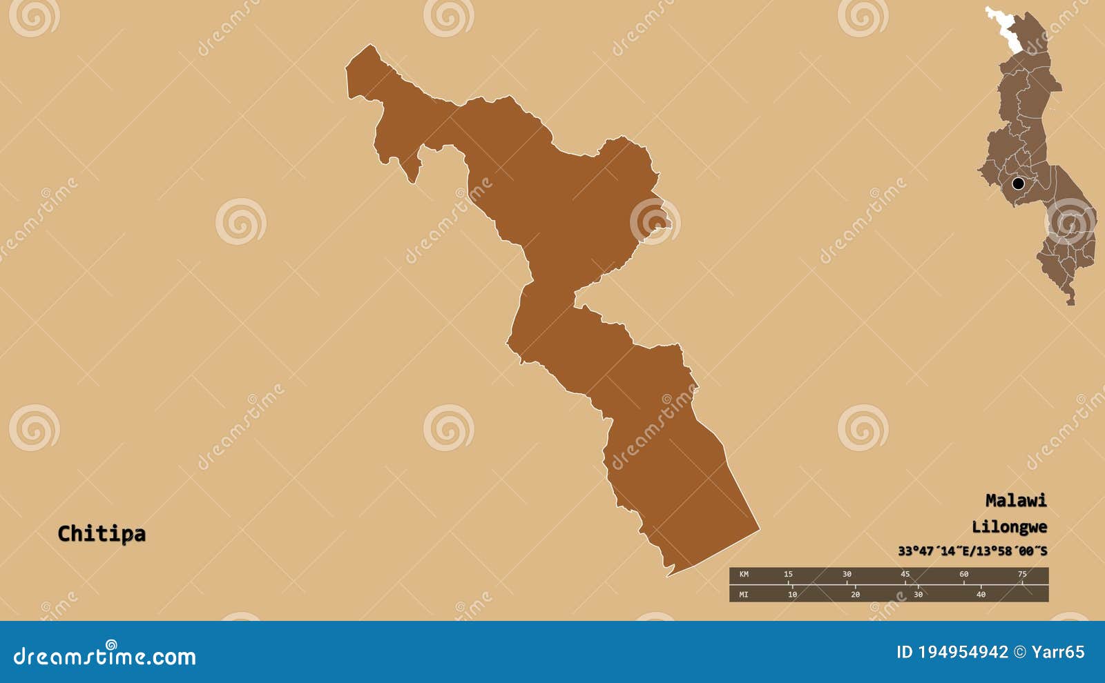 Chitipa, District of Malawi, Zoomed. Pattern Stock Illustration ...