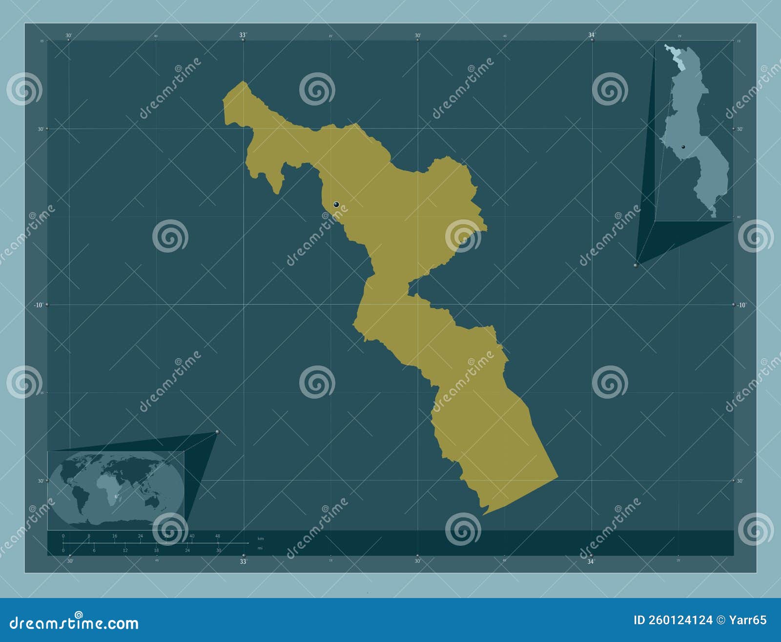 Chitipa, Malawi. Solid. Major Cities Stock Illustration - Illustration ...