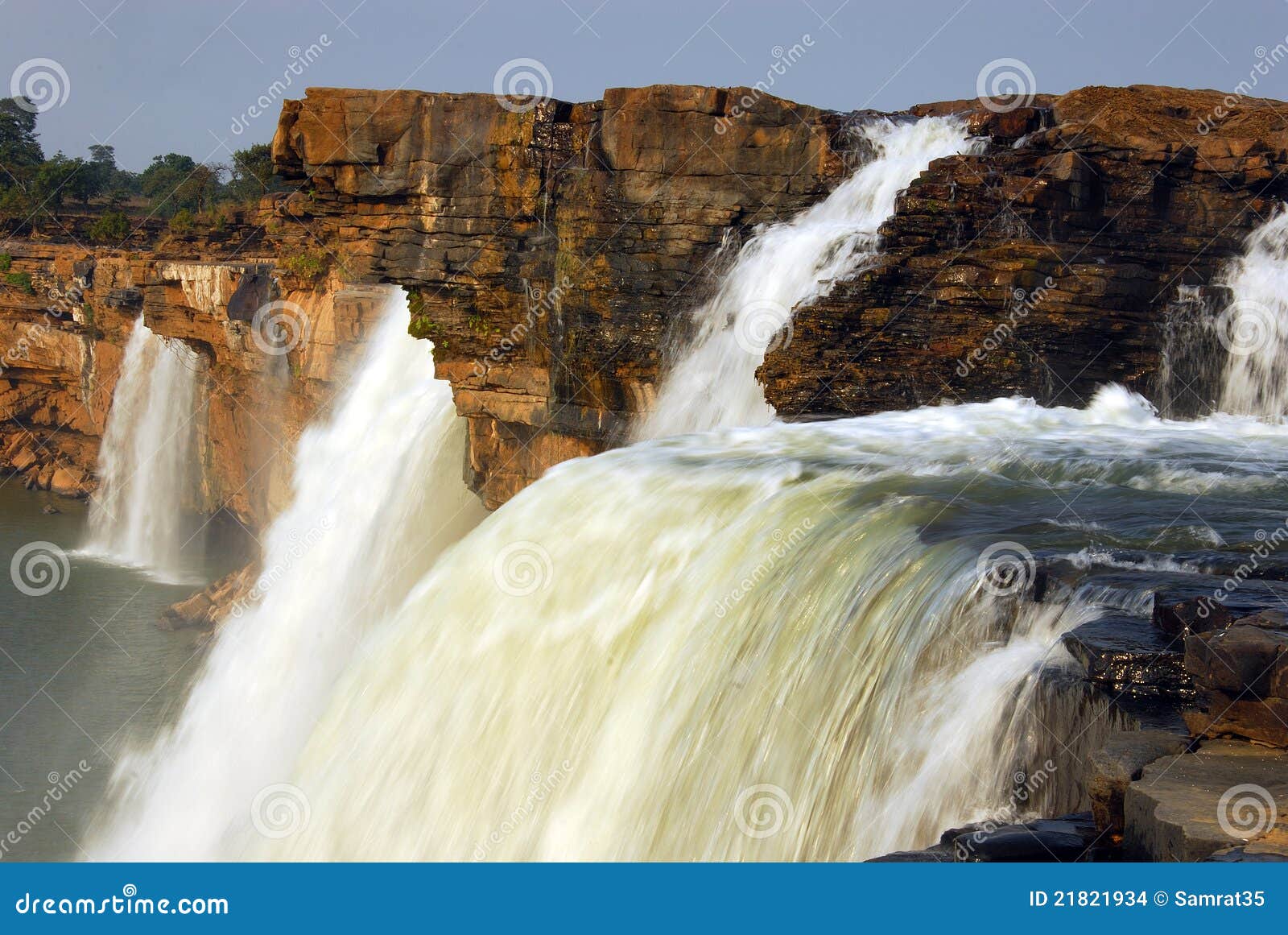 Chitrakoot Waterfall stock photo. Image of natural, water - 21821934