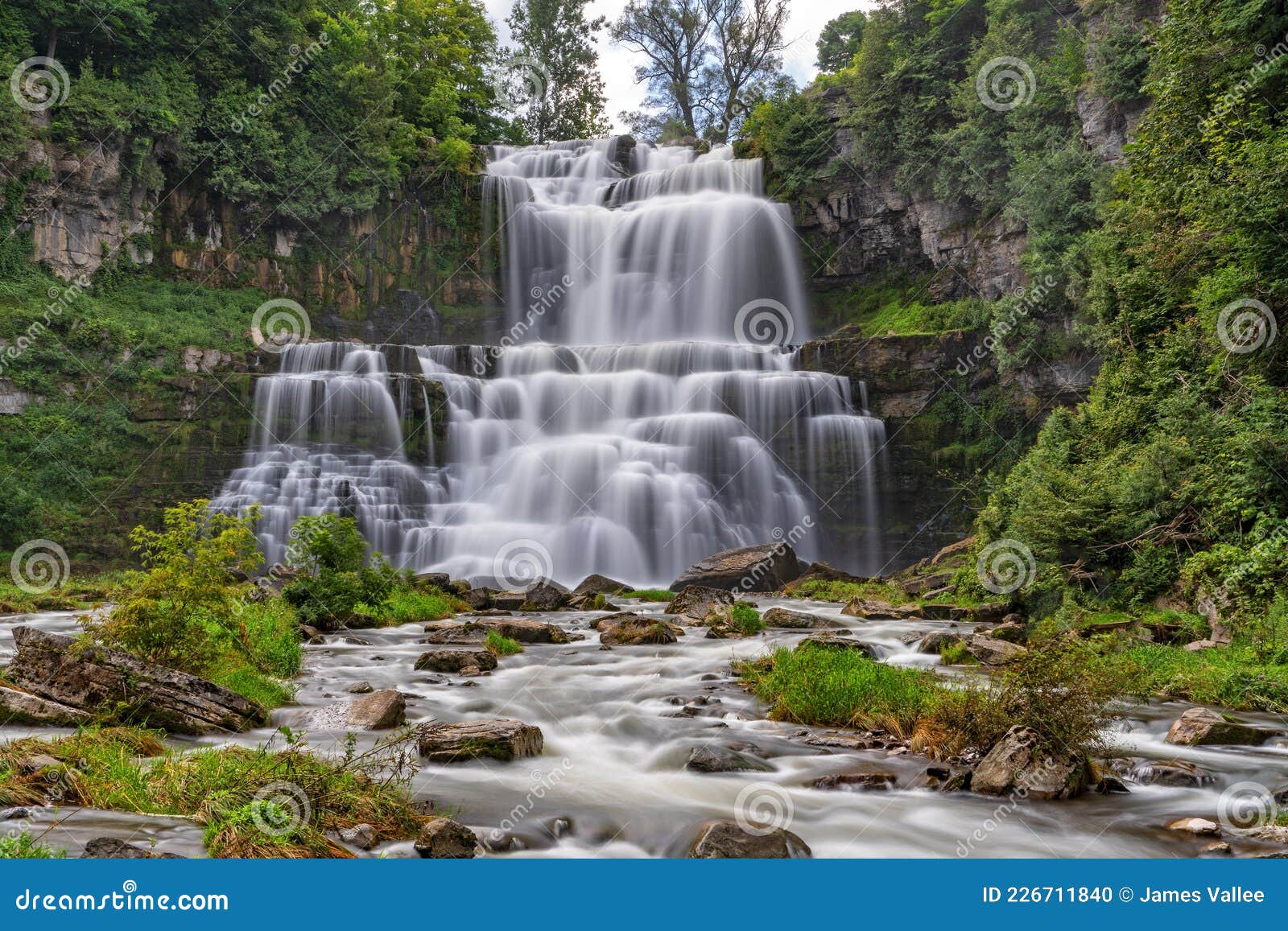 Chittenango Falls at Chittenango State Park in New York Stock Photo ...