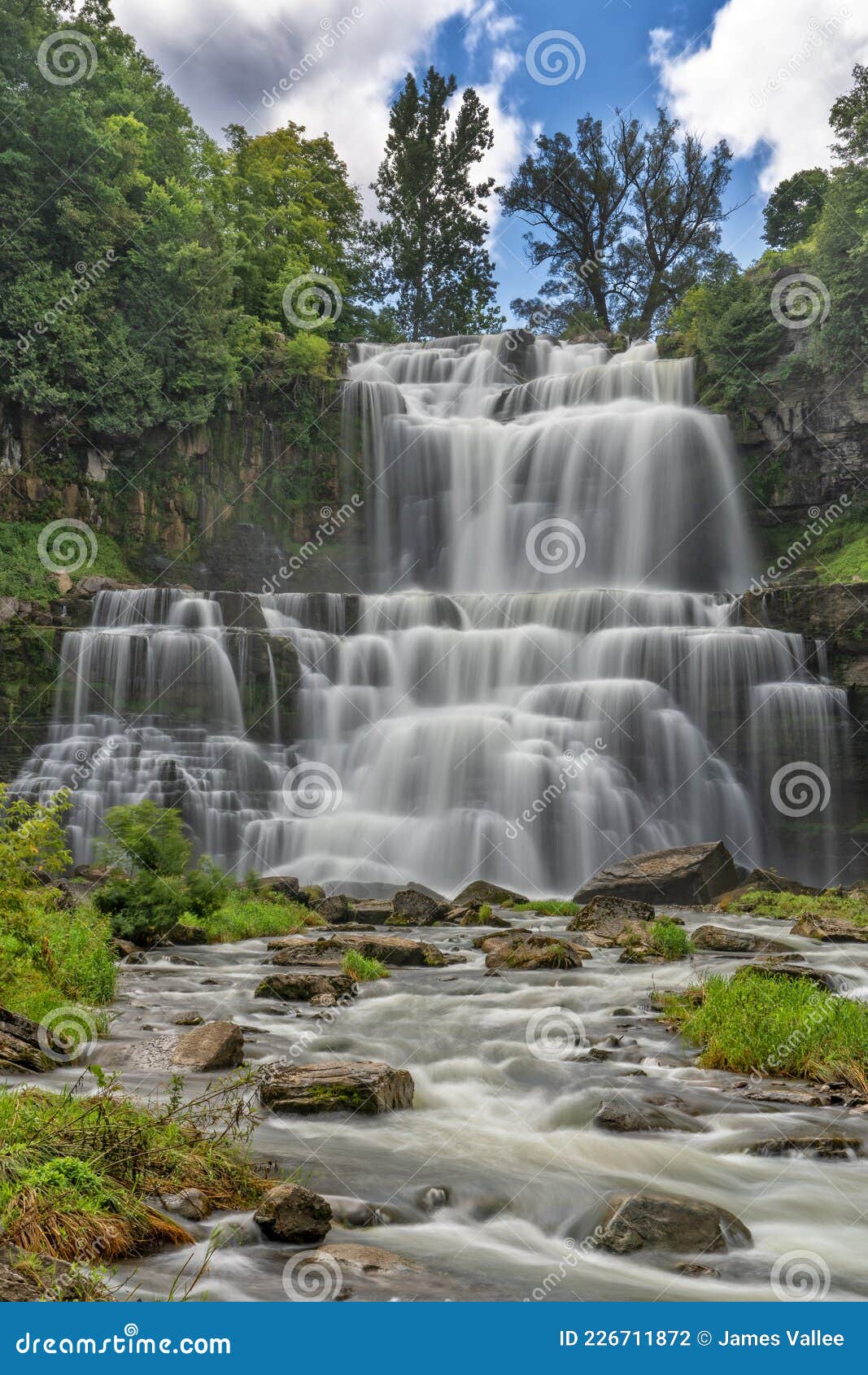 Chittenango Falls at Chittenango State Park in New York Stock Photo ...