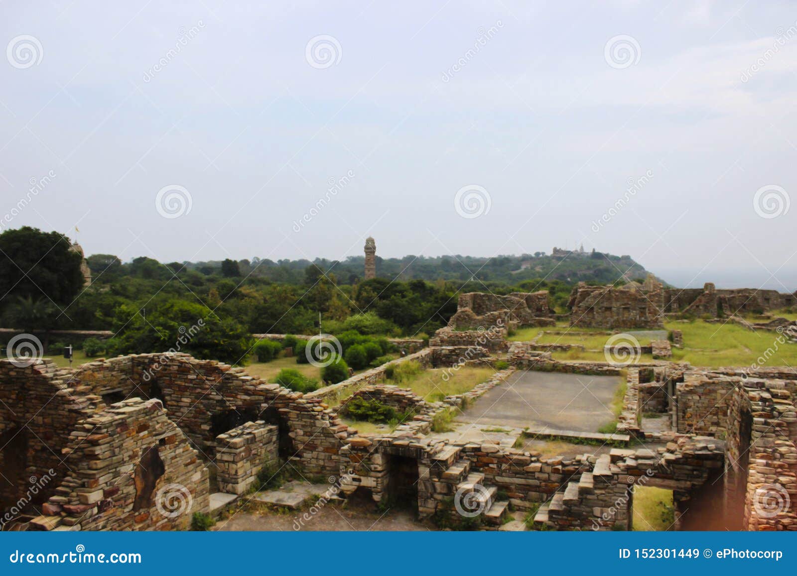 Chittor Fort, Chittorgarh, Rajasthan, India Stock Image - Image of ...