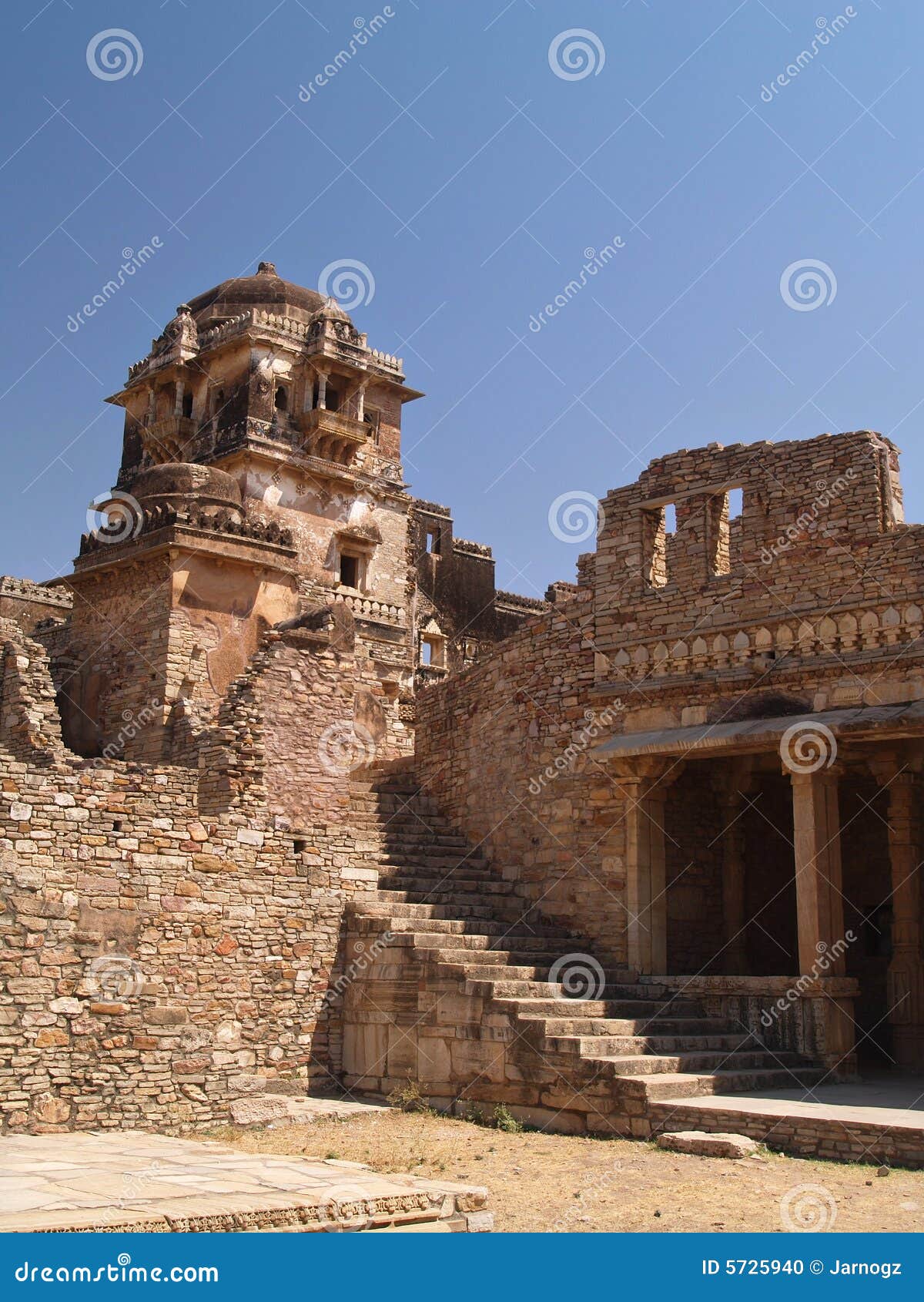 Chittorgarh Citadel Ruins in Rajasthan, India Stock Photo - Image of ...