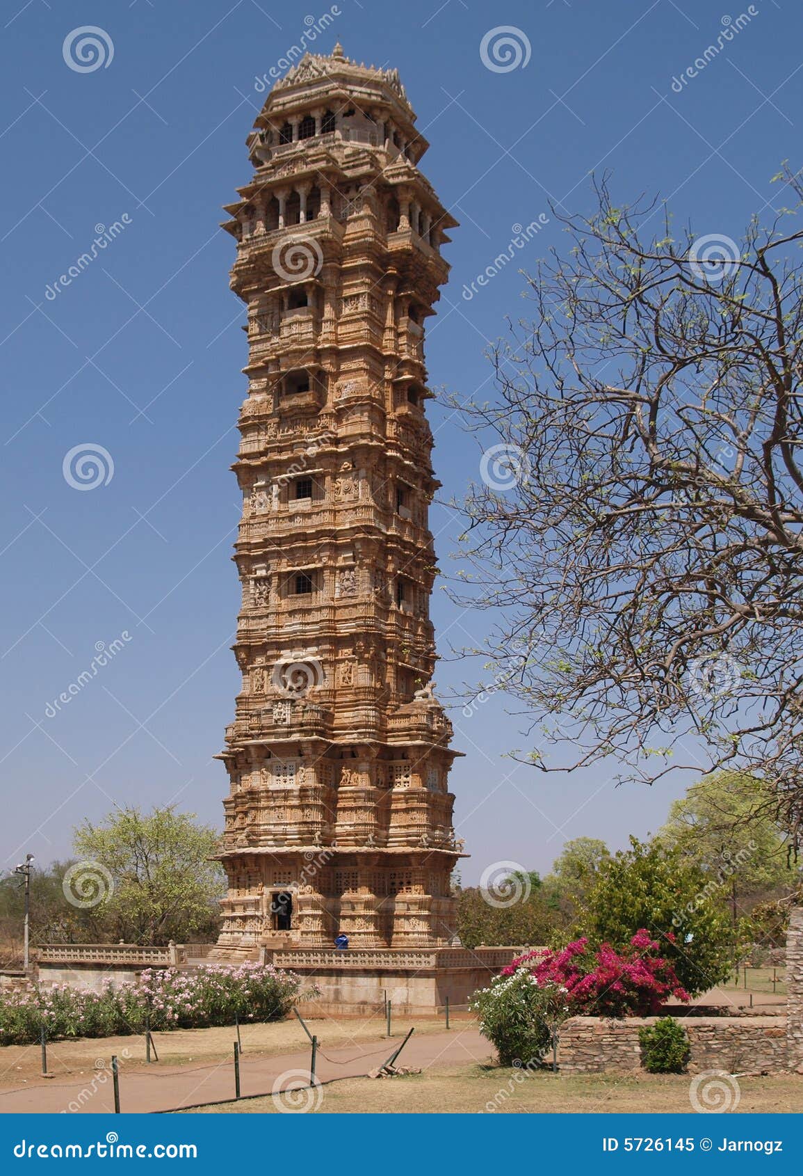 Chittorgarh Citadel Ruins in Rajasthan, India Stock Image - Image of ...