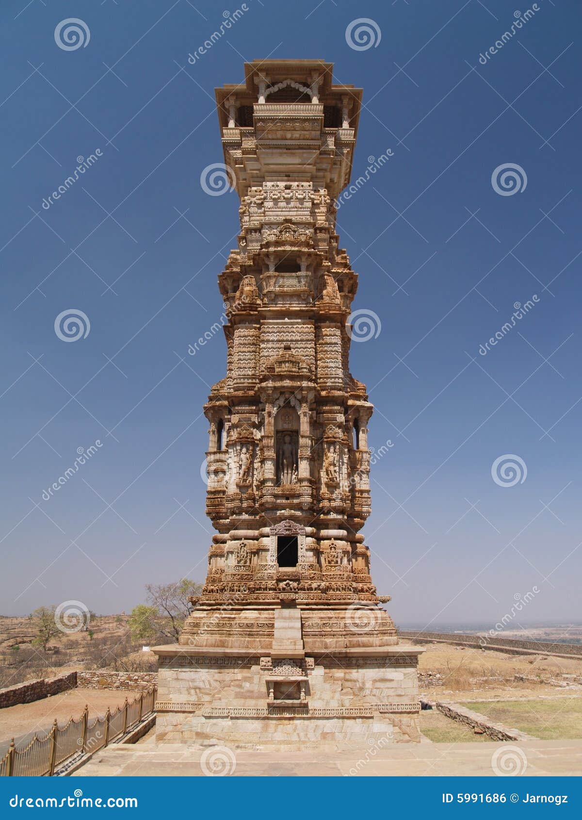 Chittorgarh Citadel Ruins In Rajasthan, India Stock Photo - Image of ...