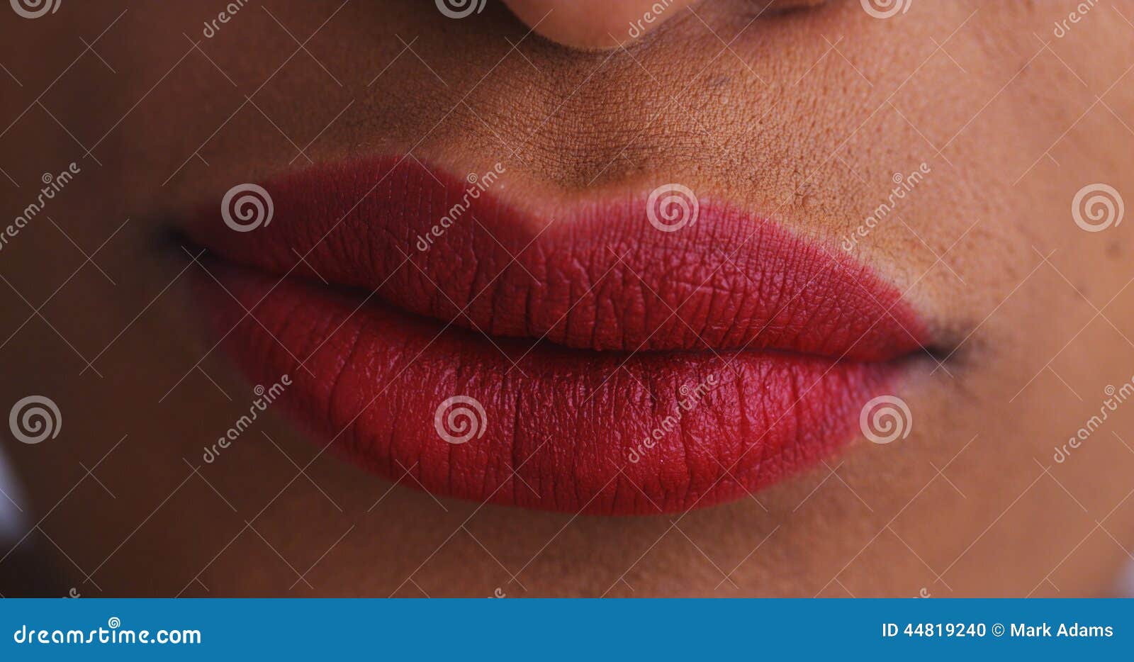 Chiuda Su Delle Labbra Rosse Sexy Fotografia Stock Immagine Di