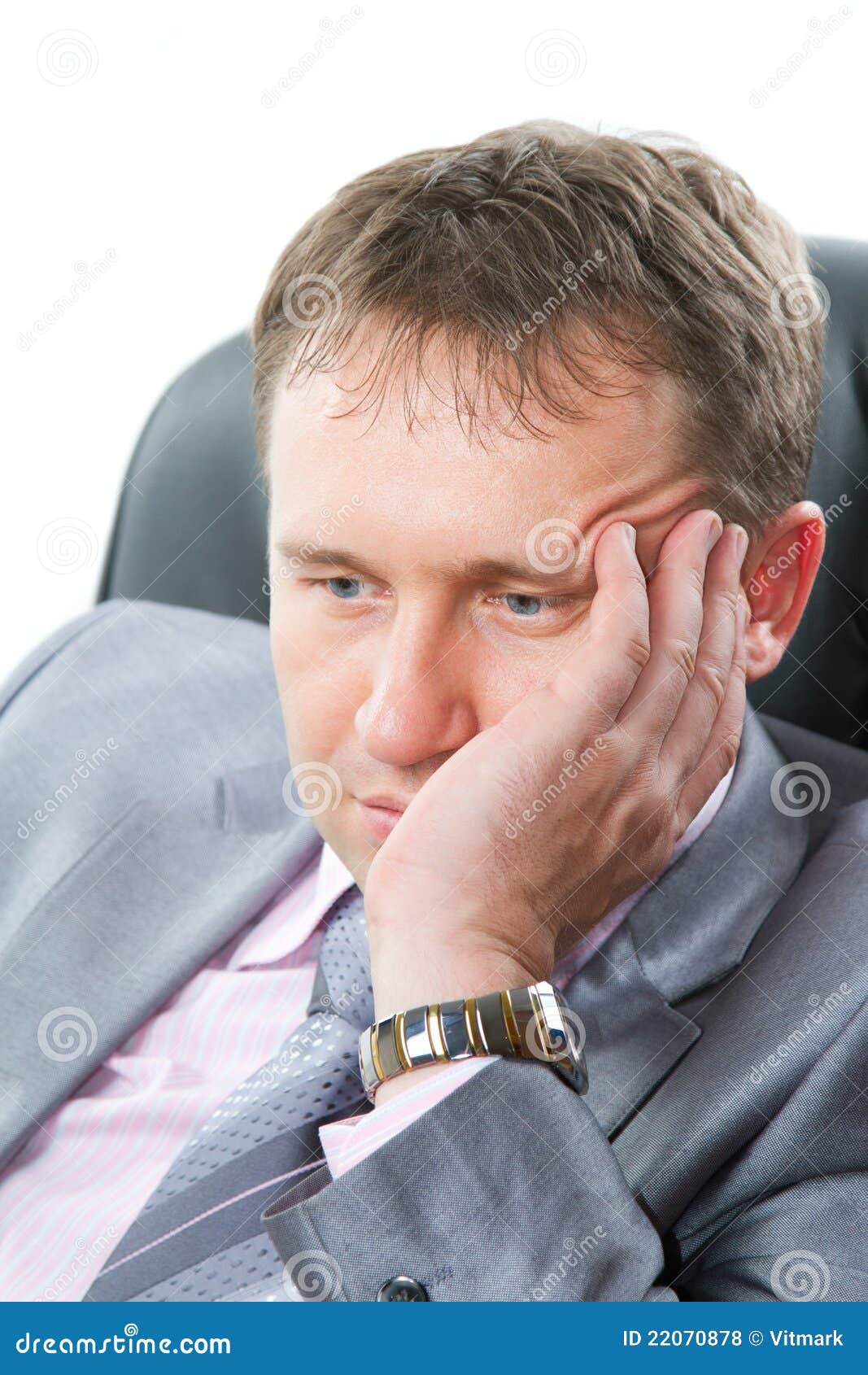 Chiuda Sul Ritratto Di Un Impiegato Bello Fotografia Stock - Immagine ...