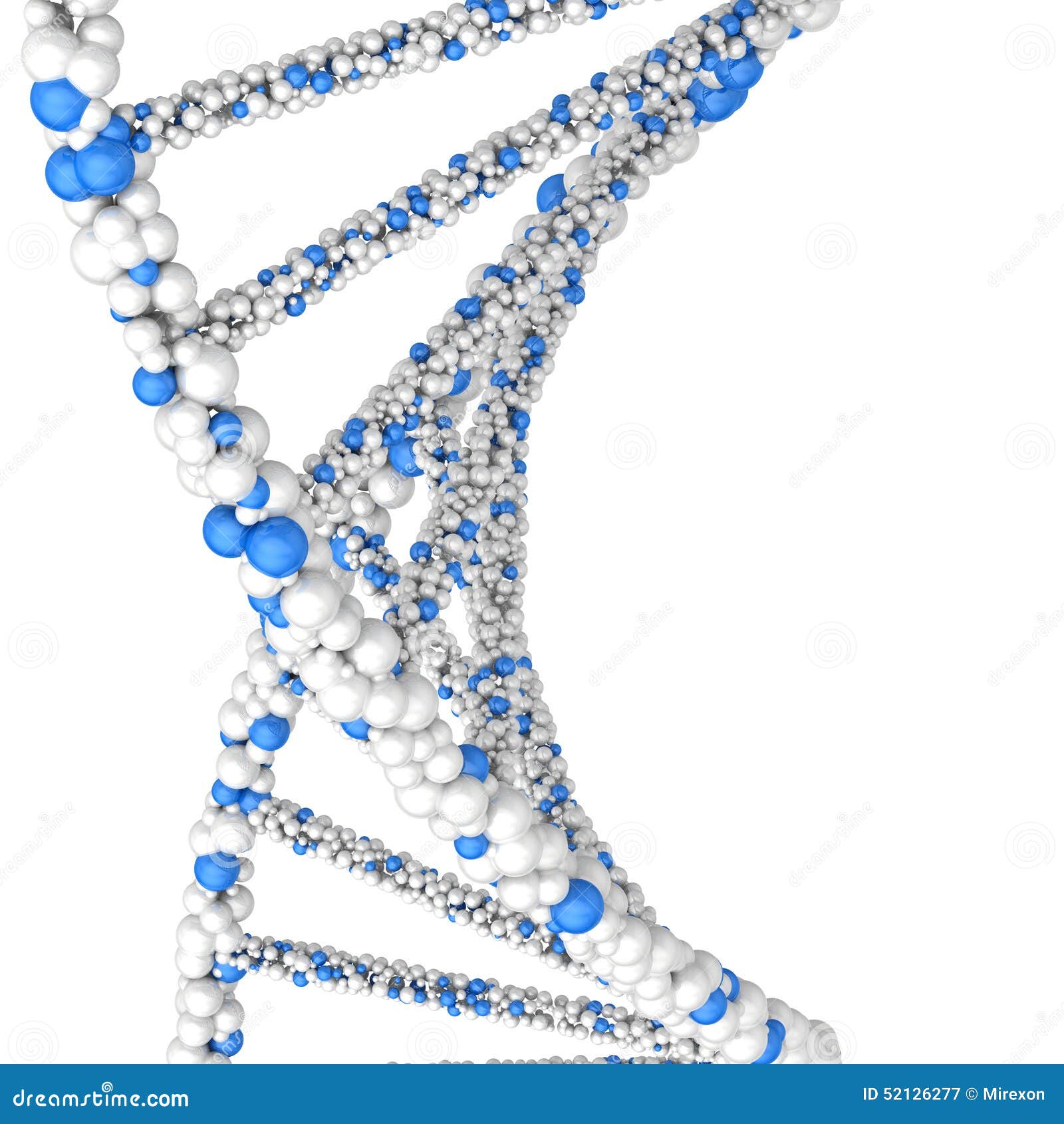 Chiuda Sulle Molecole Della Doppia Elica Del DNA E Illustrazione di ...