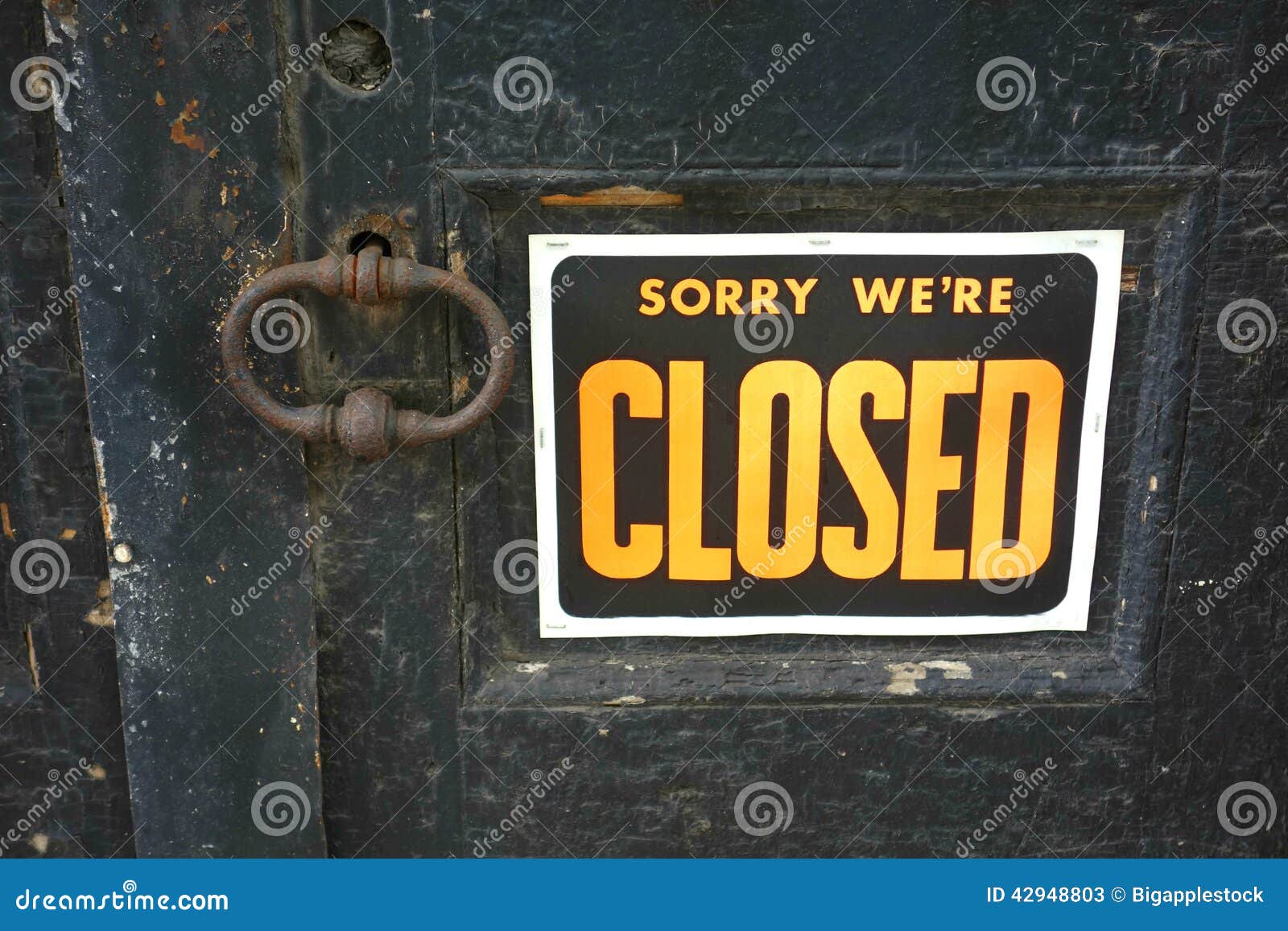Chiuso immagine stock. Immagine di detto, segno, chiuso - 42948803