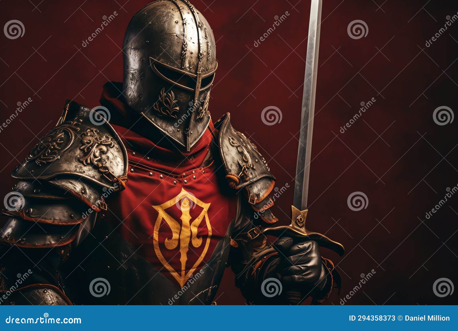 Chivalry Code Medieval Fantasy Photo Stock Illustration - Illustration ...