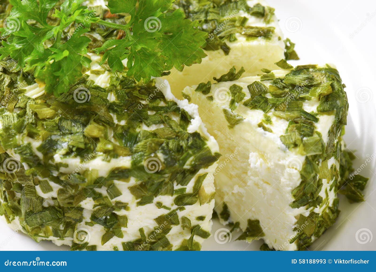 Chives cheese stock image. Image of cheese, homemade - 58188993