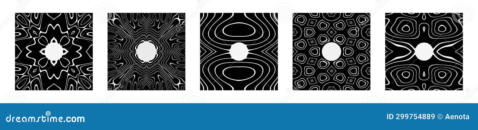 Chladni Figure Structures Vector Set - Visualization of Music Stock ...