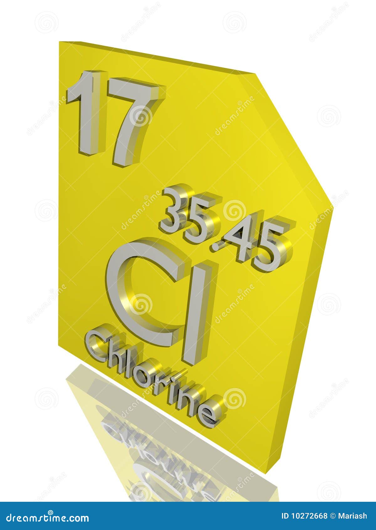 Chlor stock abbildung. Illustration von atom, wissenschaft - 10272668