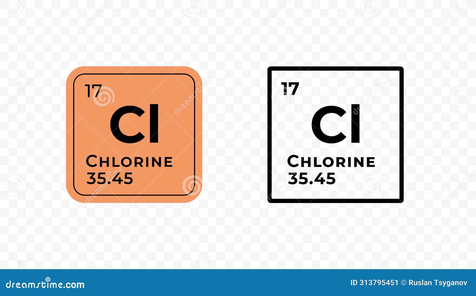 Chlorine, Chemical Element of the Periodic Table Vector Stock Vector ...