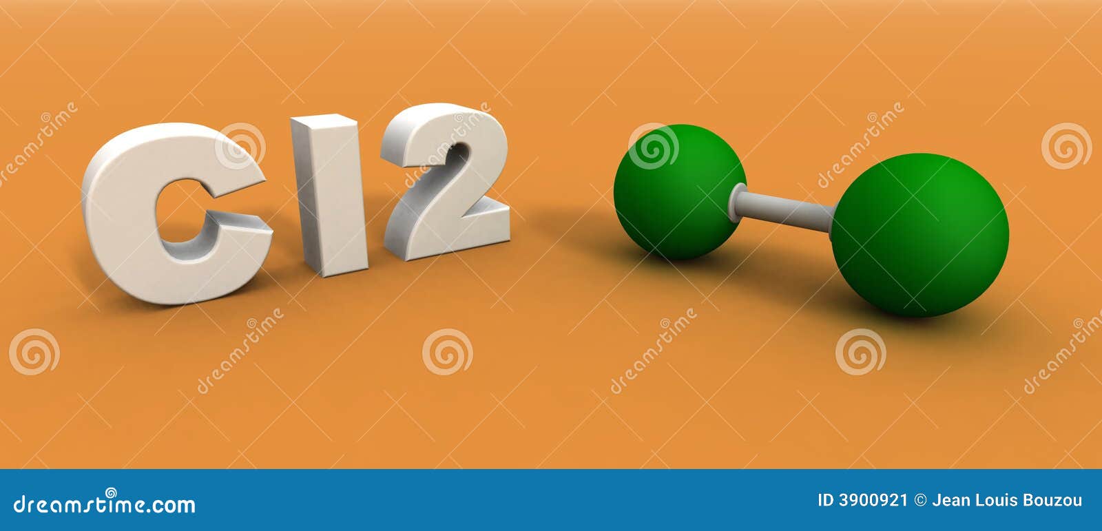 Chlorine molecule stock illustration. Illustration of biotech - 3900921