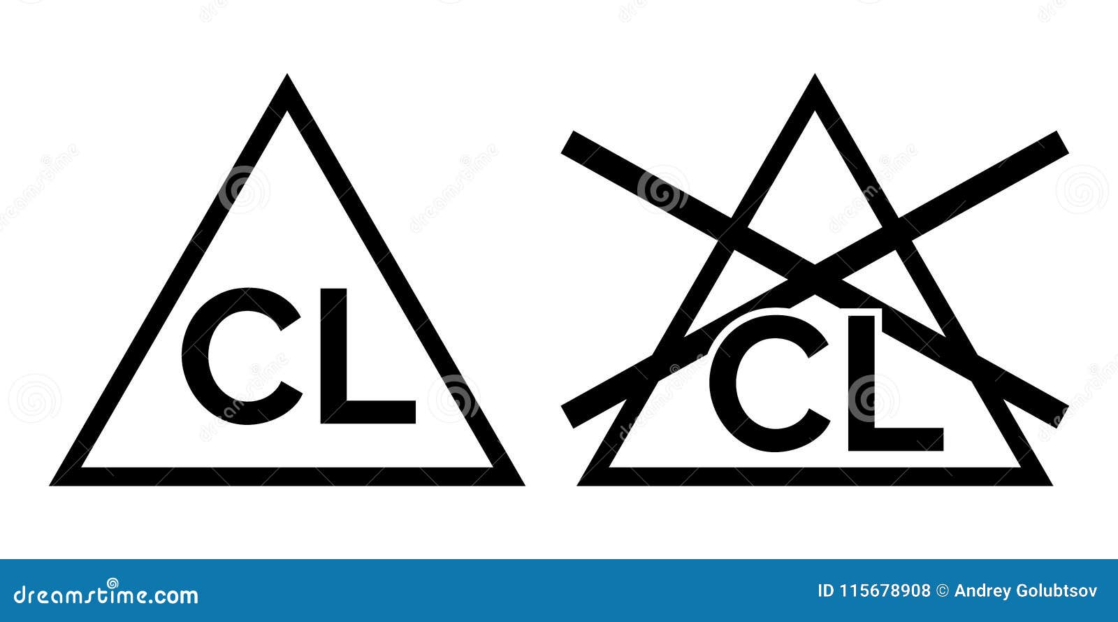 Chlorine Bleach Symbol Chlorine Bleach Symbol