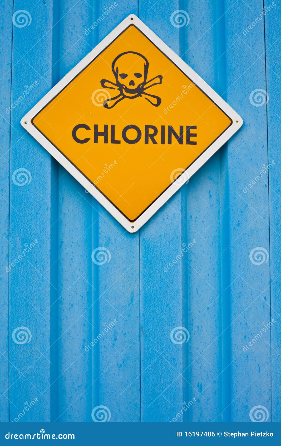 Chlorine Danger Sign Stock Photography | CartoonDealer.com #3850946