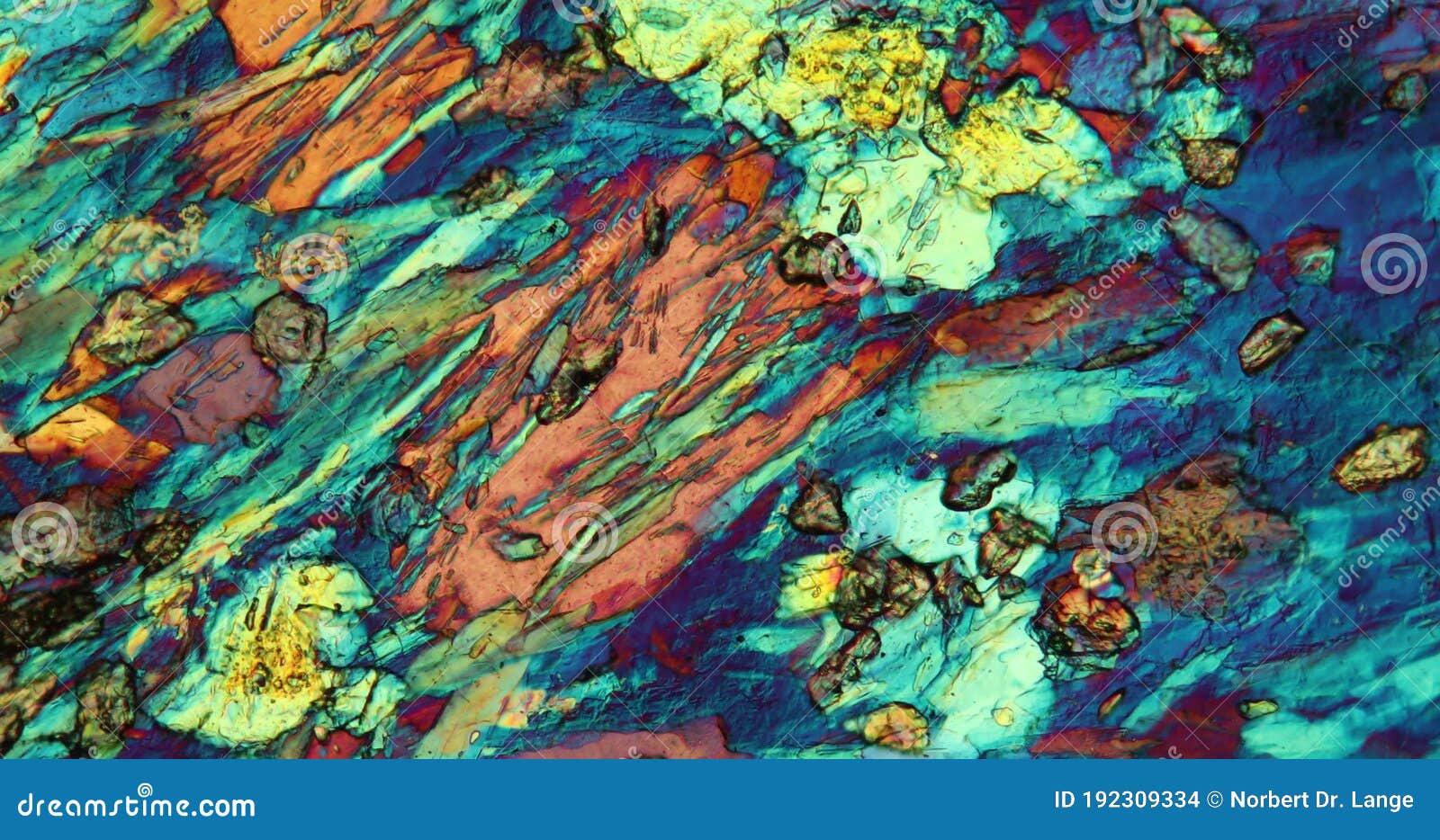 Chlorite Slate Rock Section Under the Microscope Stock Footage - Video ...