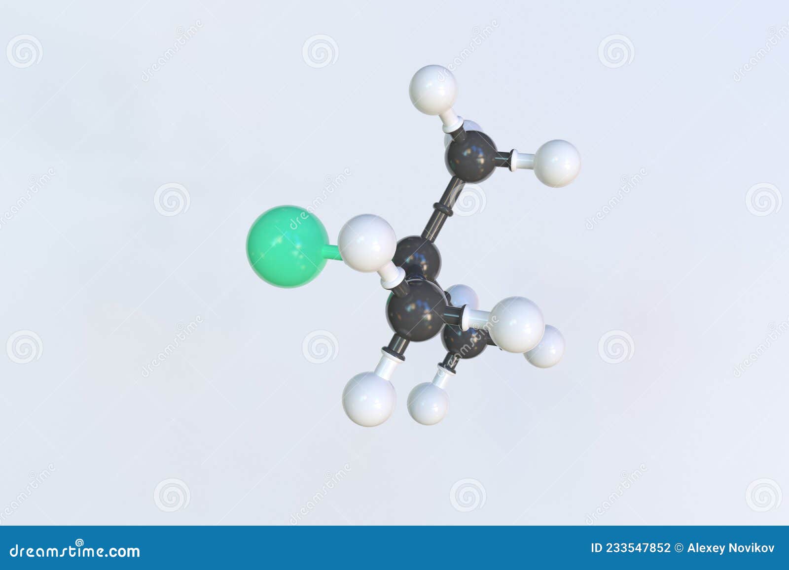 2-chloro-2-methylpropane Molecule, Isolated Molecular Model. 3D ... 2-chloro-2-methylpropane Molecule, Isolated Molecular Model. 3D ...
