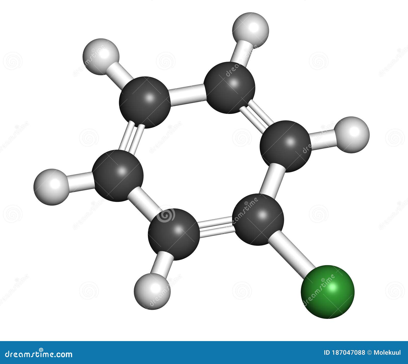 Benzene Molecule 3d, Molecular Structure, Ball And Stick Model ...