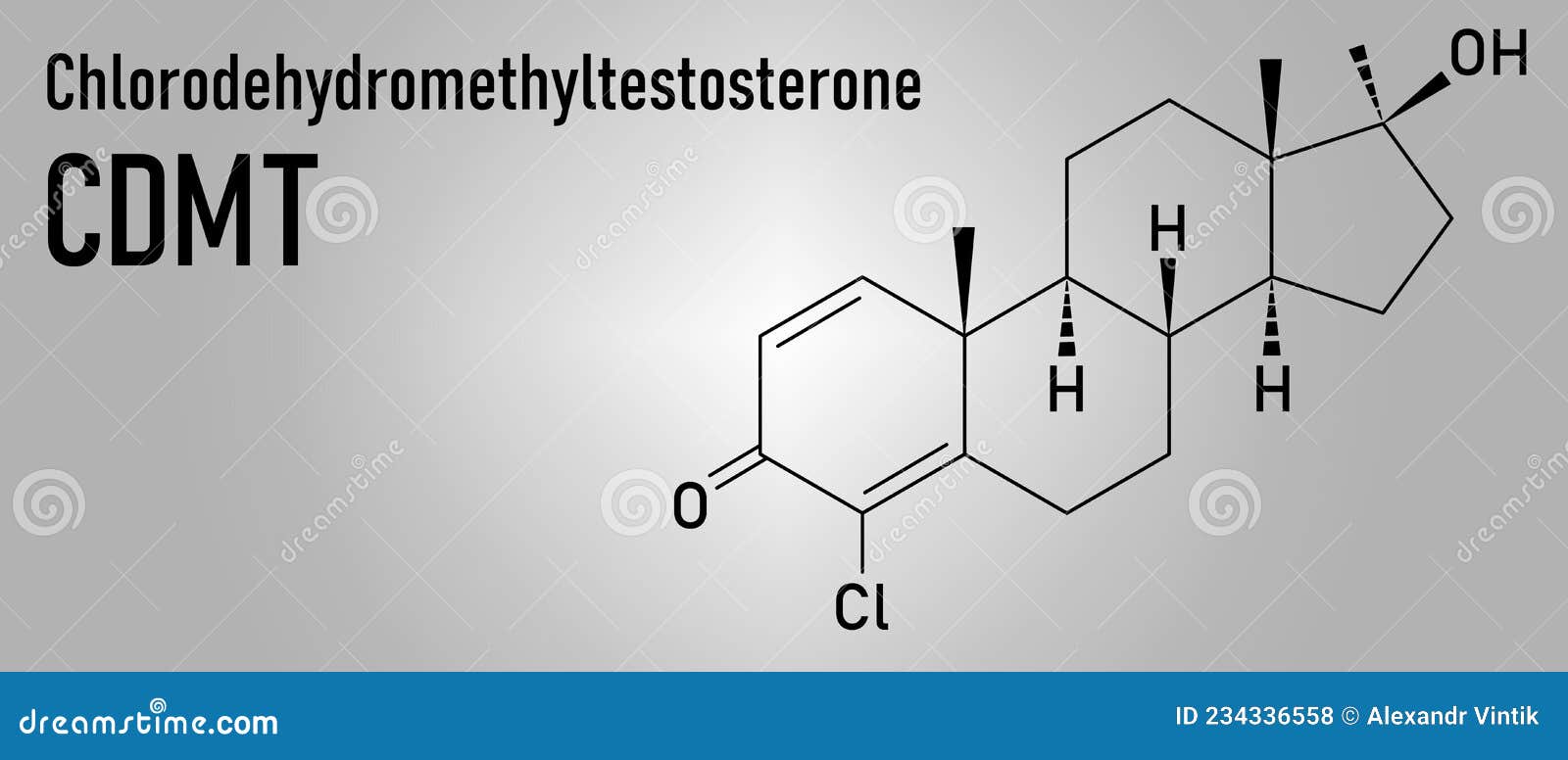 Chlorodehydromethyltestosterone or CDMT Androgenic and Anabolic Steroid ...