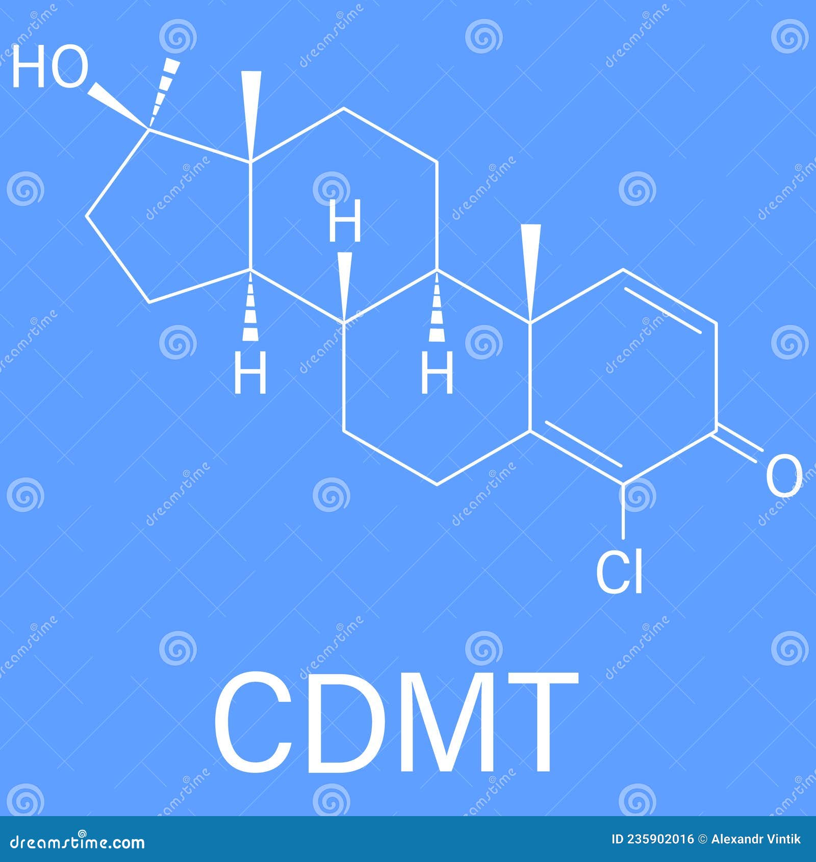 Chlorodehydromethyltestosterone CDMT Androgenic and Anabolic Steroid ...