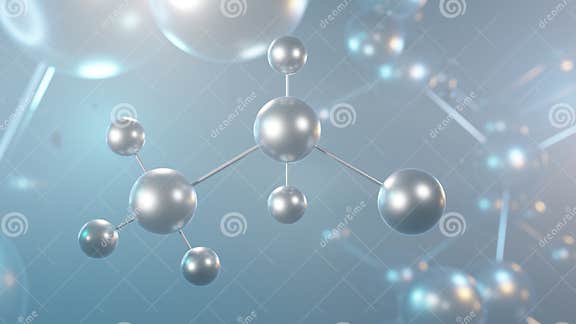 Chloroethane Molecular Structure, 3d Model Molecule, Ethyl Chloride ...