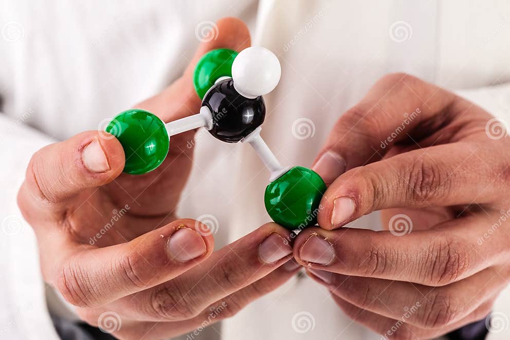 Chloroform Molecular Structure Stock Photo - Image of element, formula ...