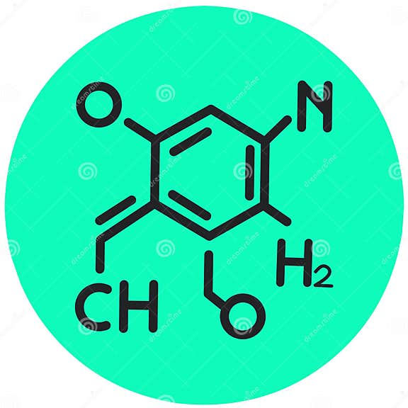 Chlorothiazide Molecular Structure, Flat Skeletal Chemical Formula ...