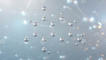 Chlorquinaldol Molecular Structure, 3d Model Molecule, Antiseptic ...