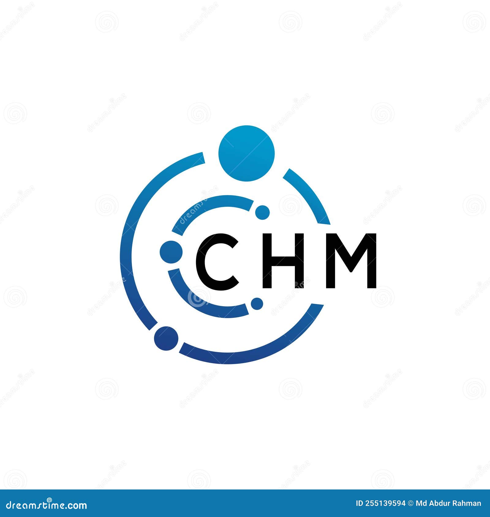 CHM Letter Logo Design on White Background. CHM Creative Initials ...