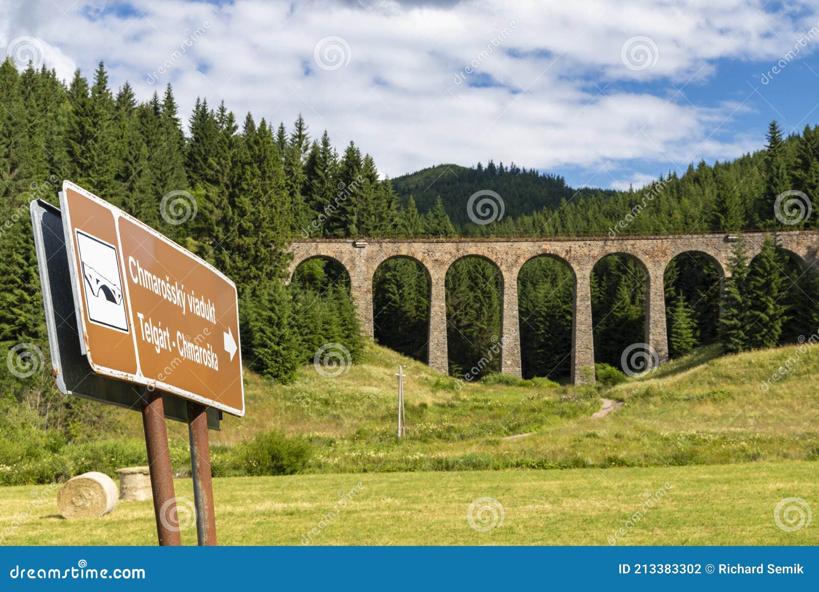 Chmarossky Viaduct, Old Railroad, Telgart, Slovakia Stock Photo - Image ...