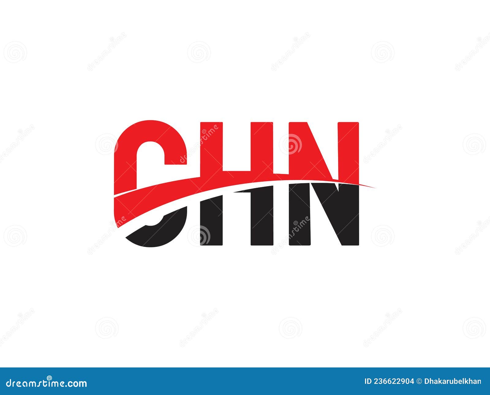 CHN Letter Initial Logo Design Vector Illustration Stock Vector ...