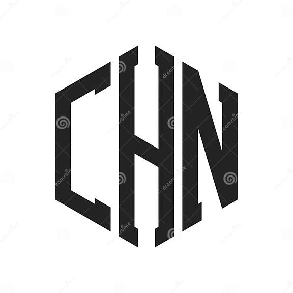 CHN Logo Design. Initial Letter CHN Monogram Logo Using Hexagon Shape ...