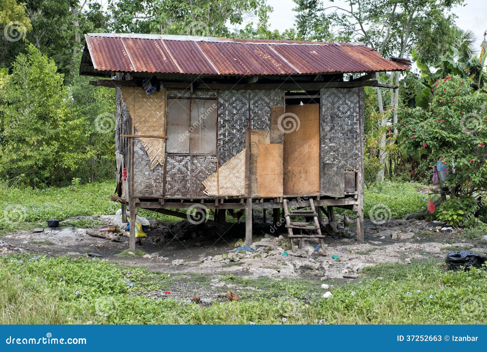 Choça, Degradado, Barraca Em Filipinas Imagem de Stock - Imagem de ...