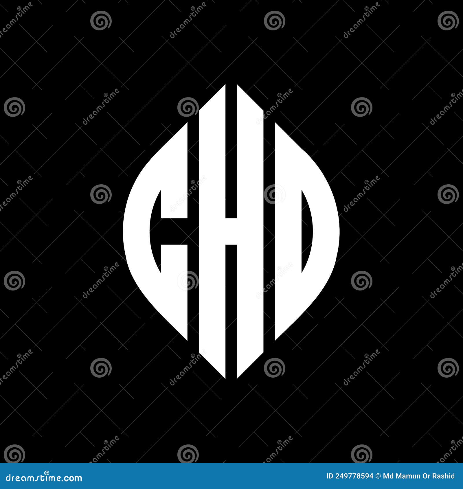 CHO Circle Letter Logo Design With Circle And Ellipse Shape. CHO ...