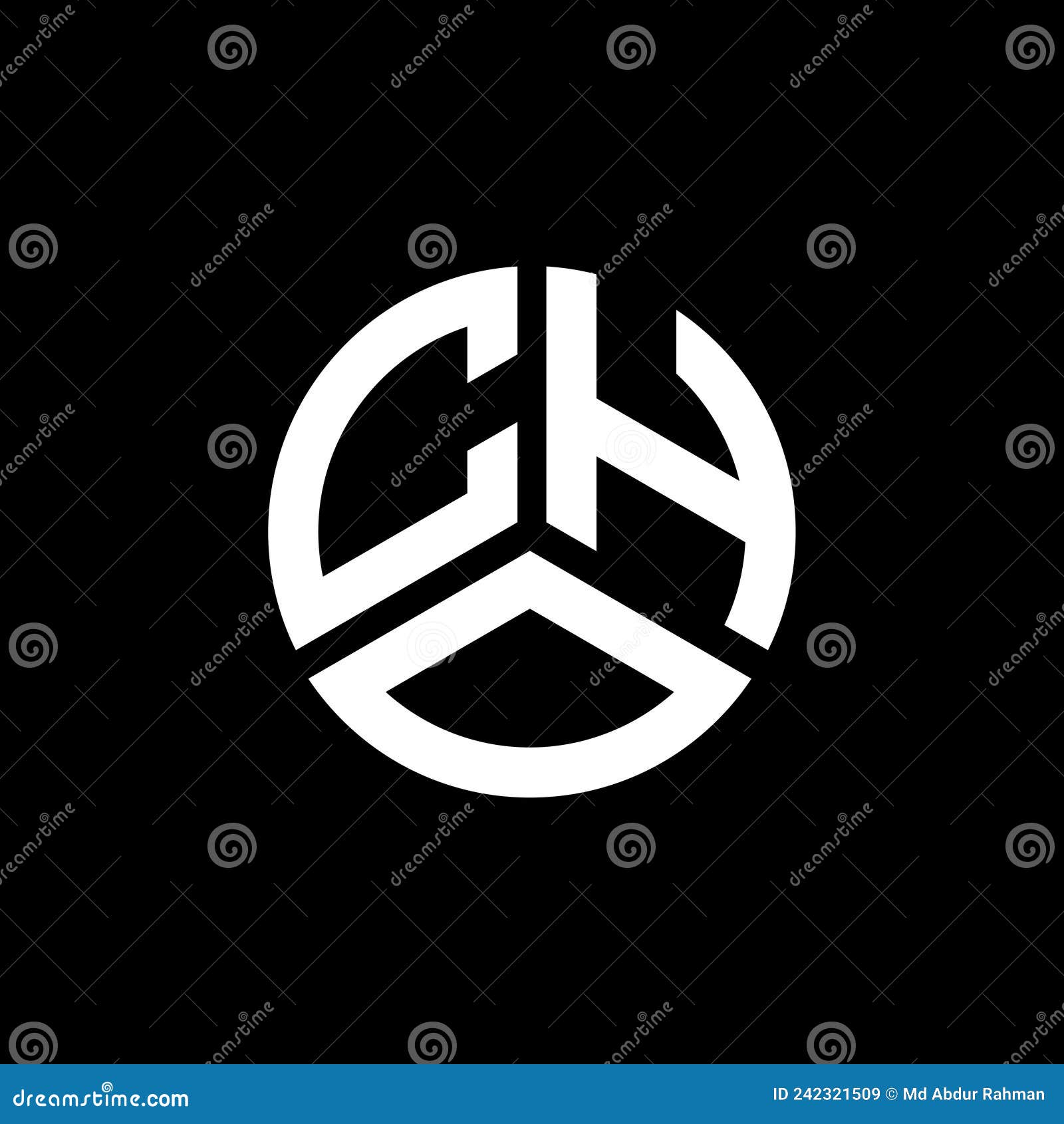 CHO Letter Logo Design On White Background. CHO Creative Initials ...