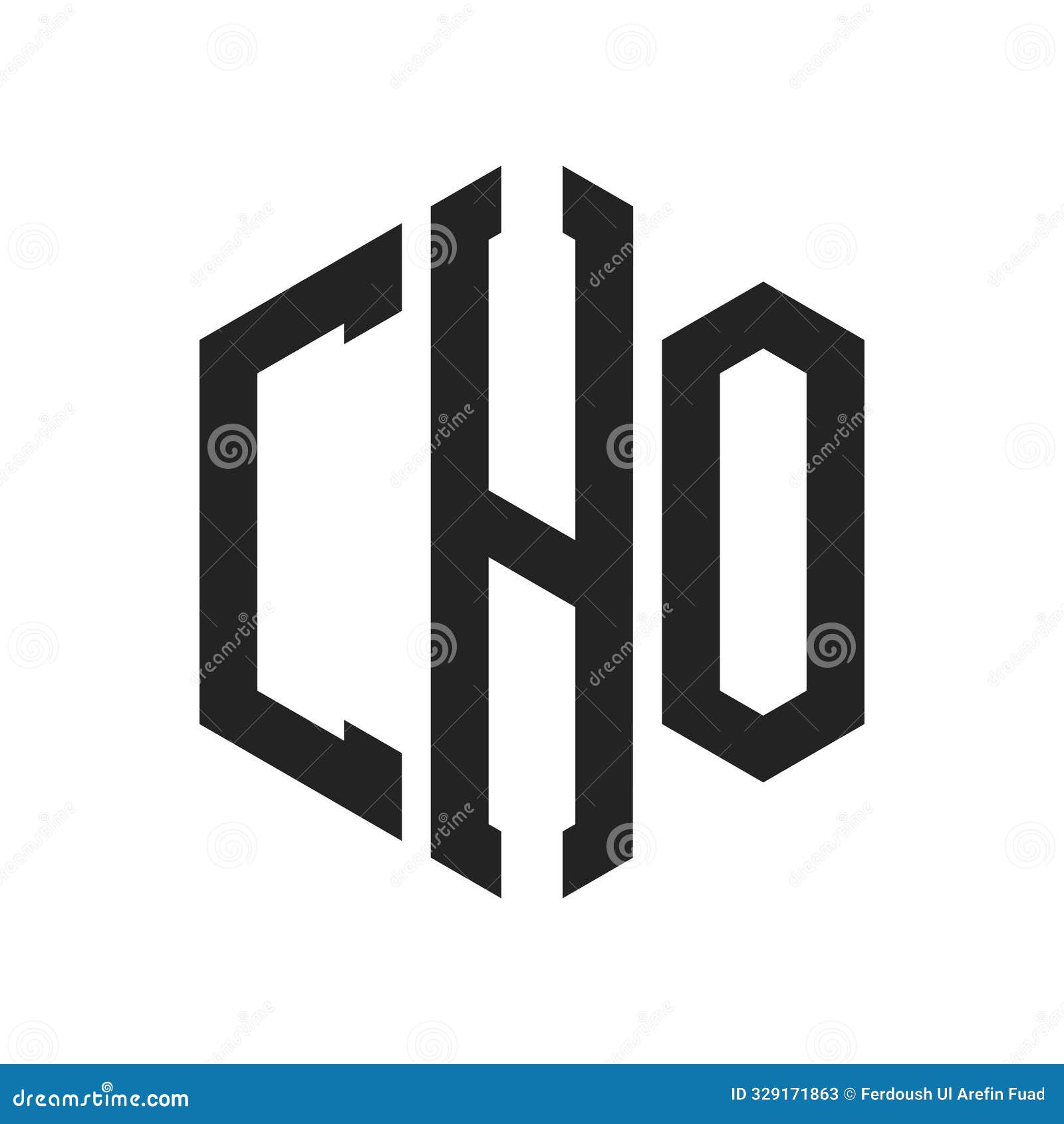 CHO Logo Design. Initial Letter CHO Monogram Logo Using Hexagon Shape ...