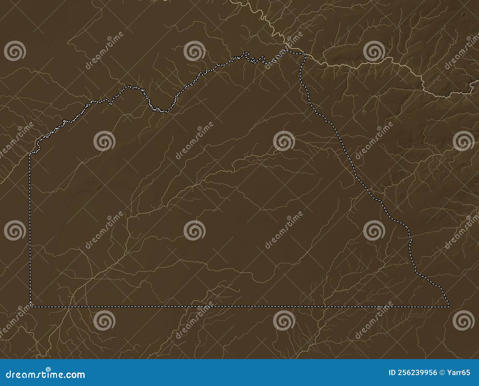 Chobe, Botswana. Sepia. No Legend Stock Illustration - Illustration of ...
