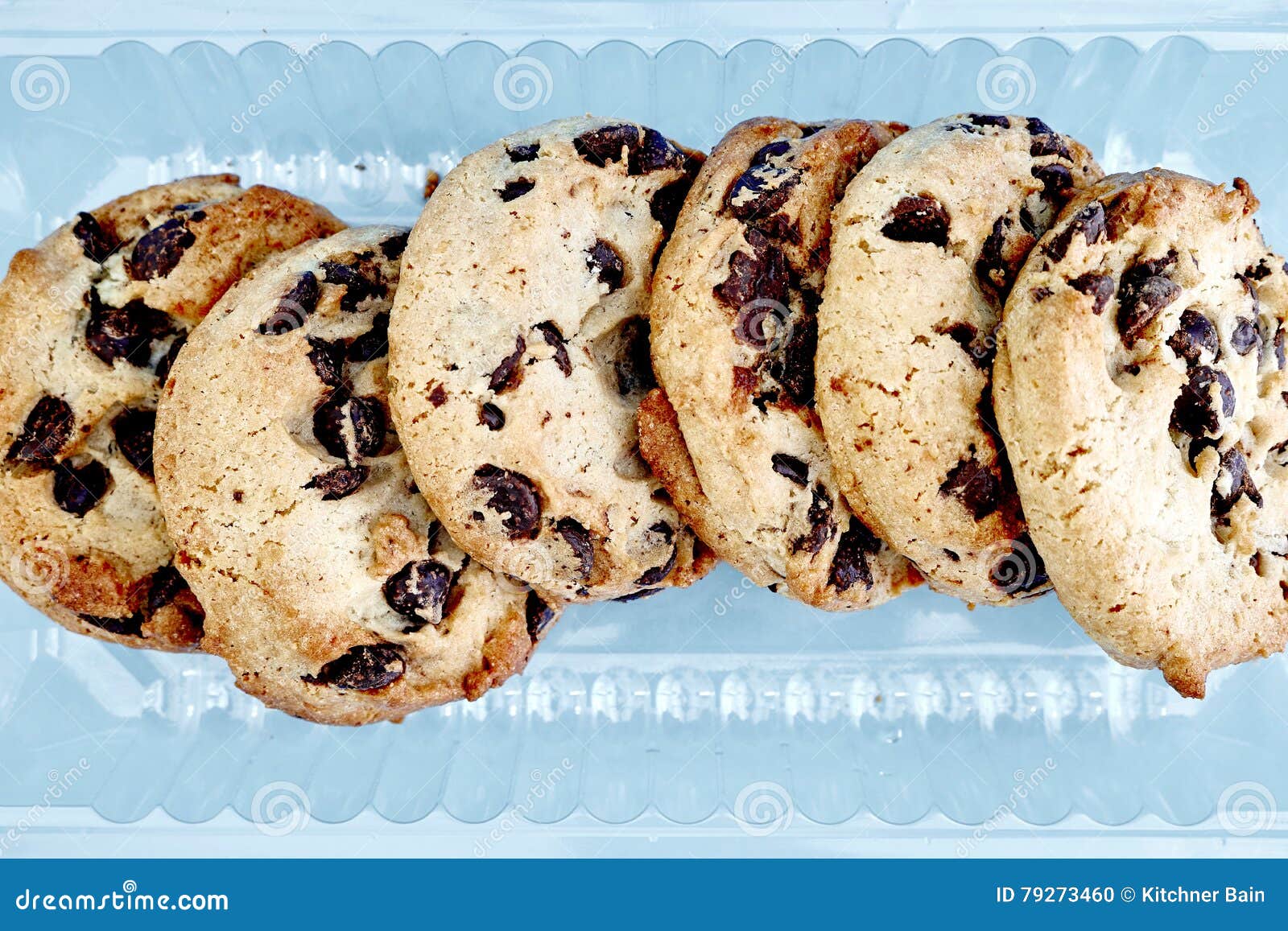 Choc Chip Cookies stock photo. Image of choc, biscuit - 79273460