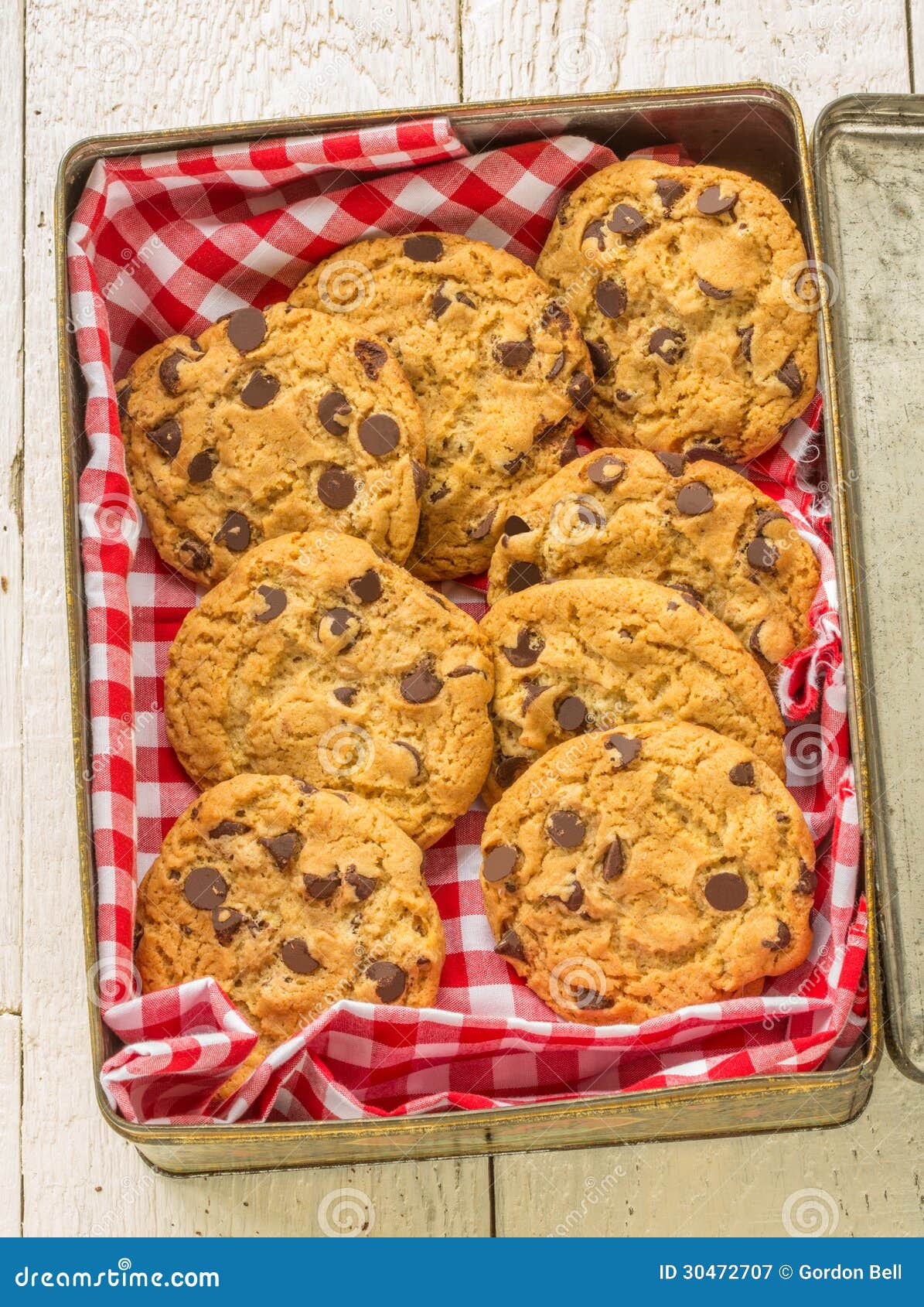 Choc chip cookies stock image. Image of choc, sweet, cookie - 30472707