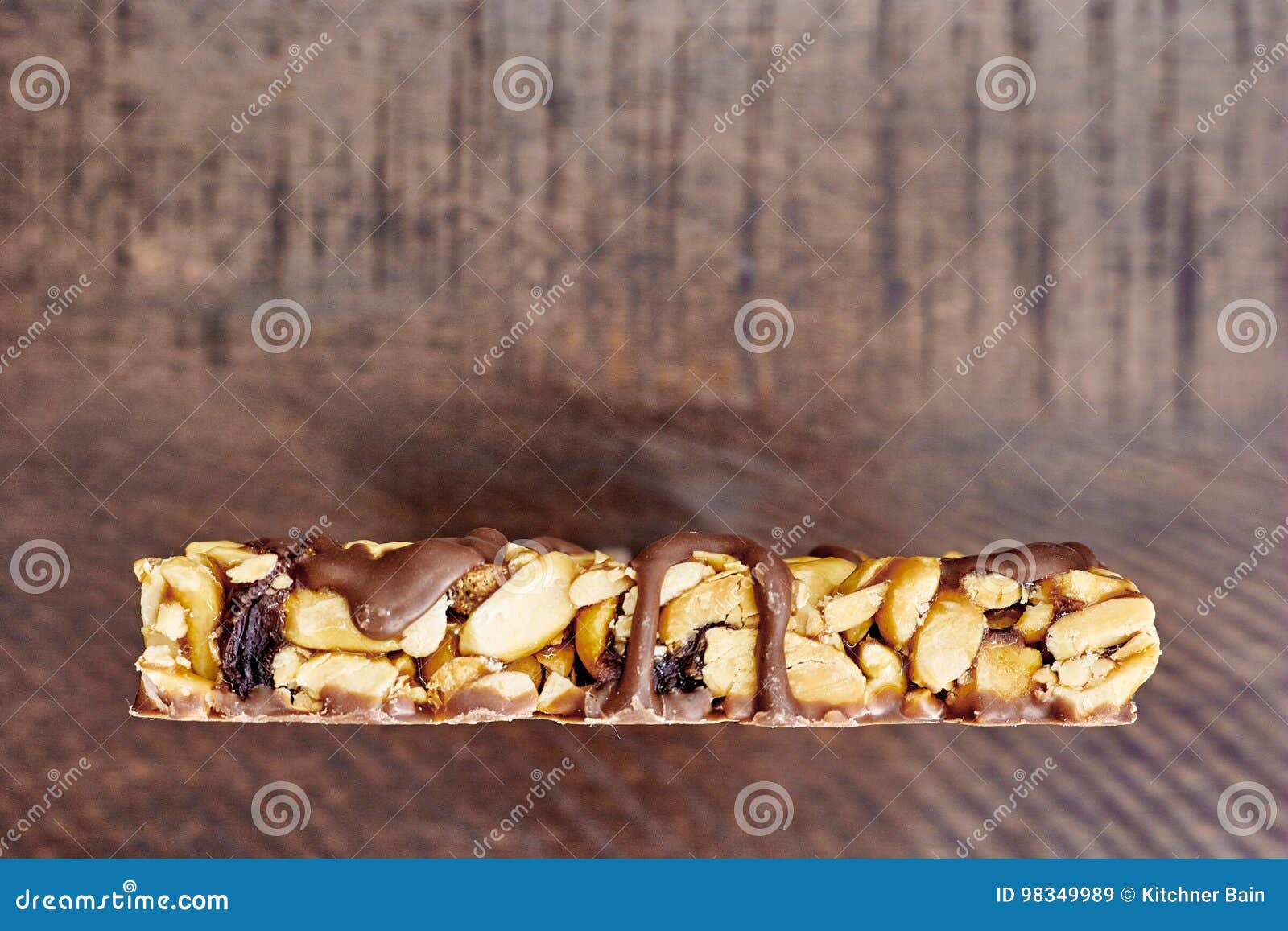 Choc Coated Nut Bar stock image. Image of cereal, dessert - 98349989