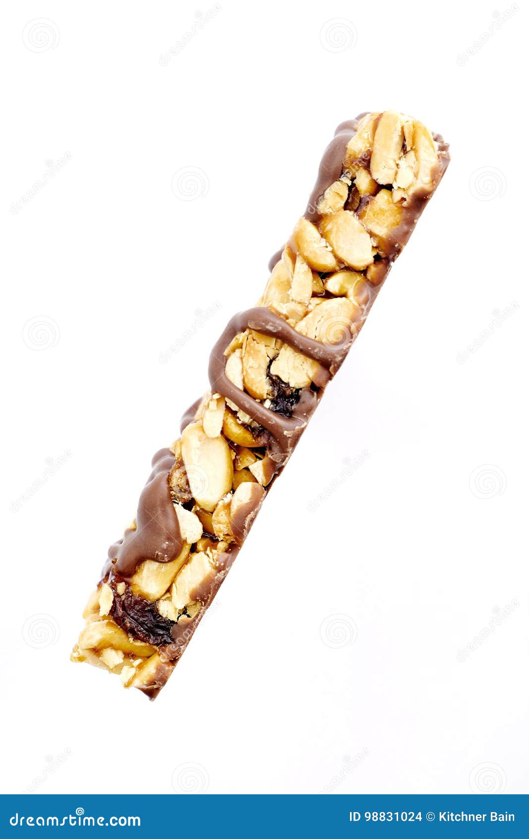 Choc Coated Nut Bar stock photo. Image of flake, coated - 98831024