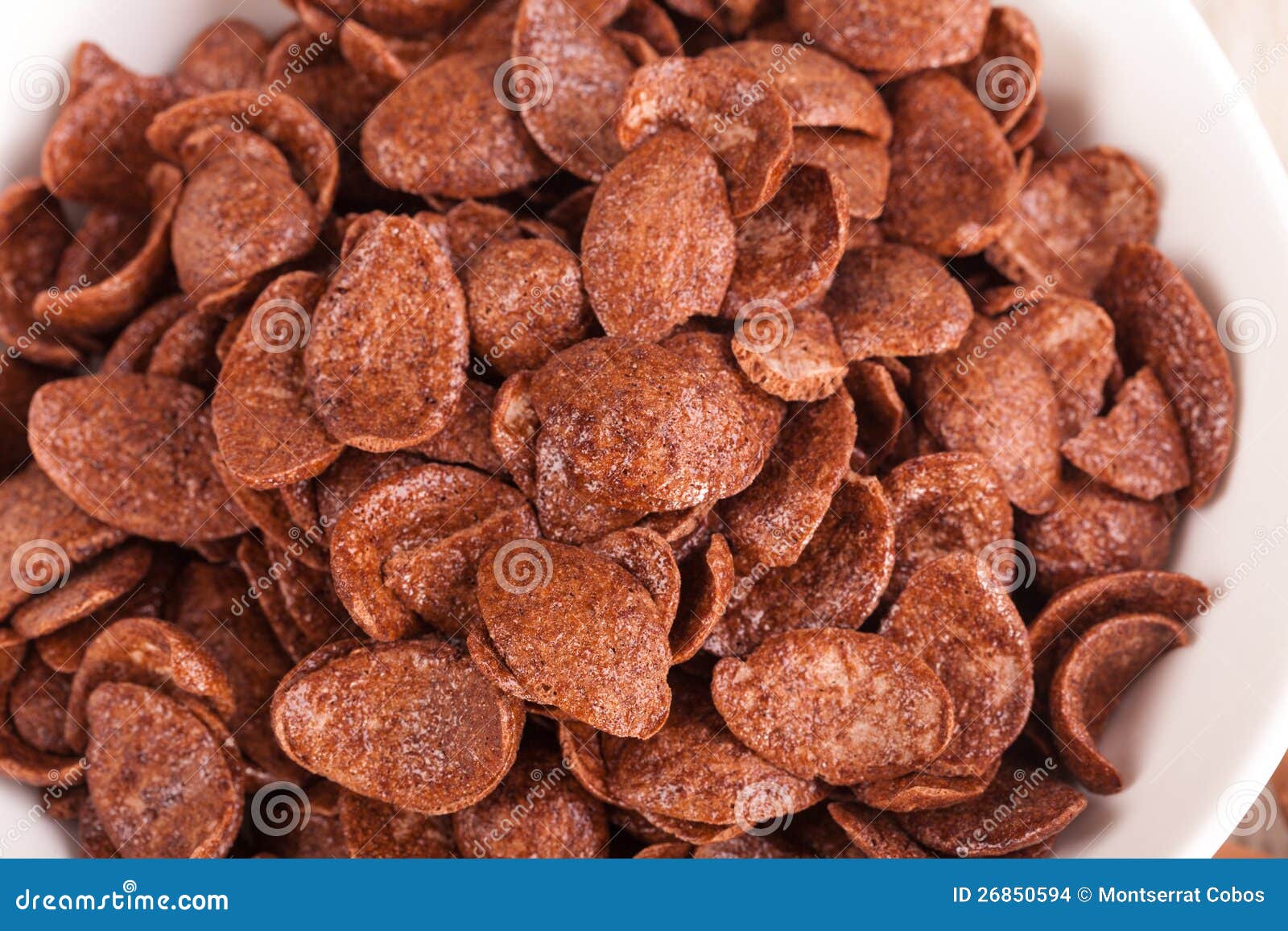 Choc Flakes in a Bowl, Close Up Stock Photo - Image of health, healthy ...