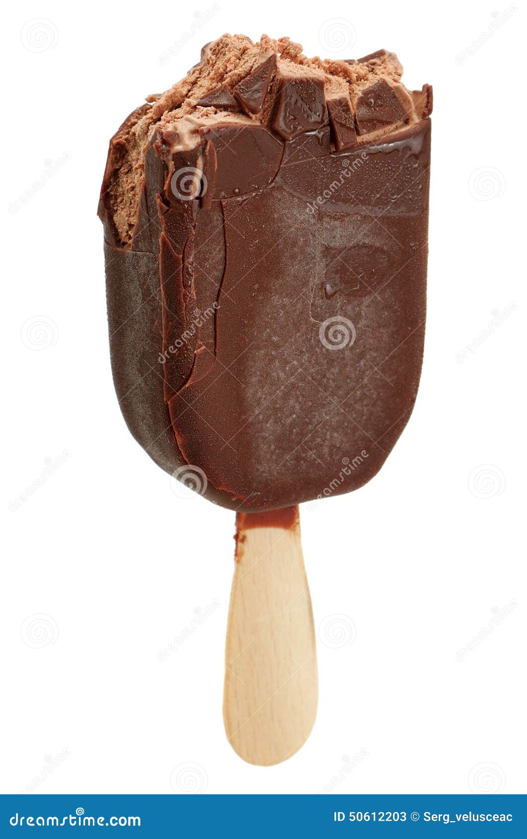 Choc-ice stock image. Image of refreshment, bite, dessert - 50612203