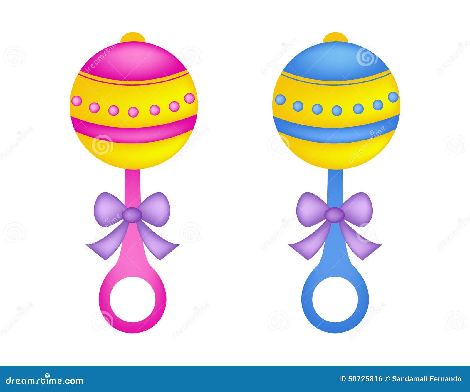 Chocalho ilustração do vetor. Ilustração de instrumento - 50725816