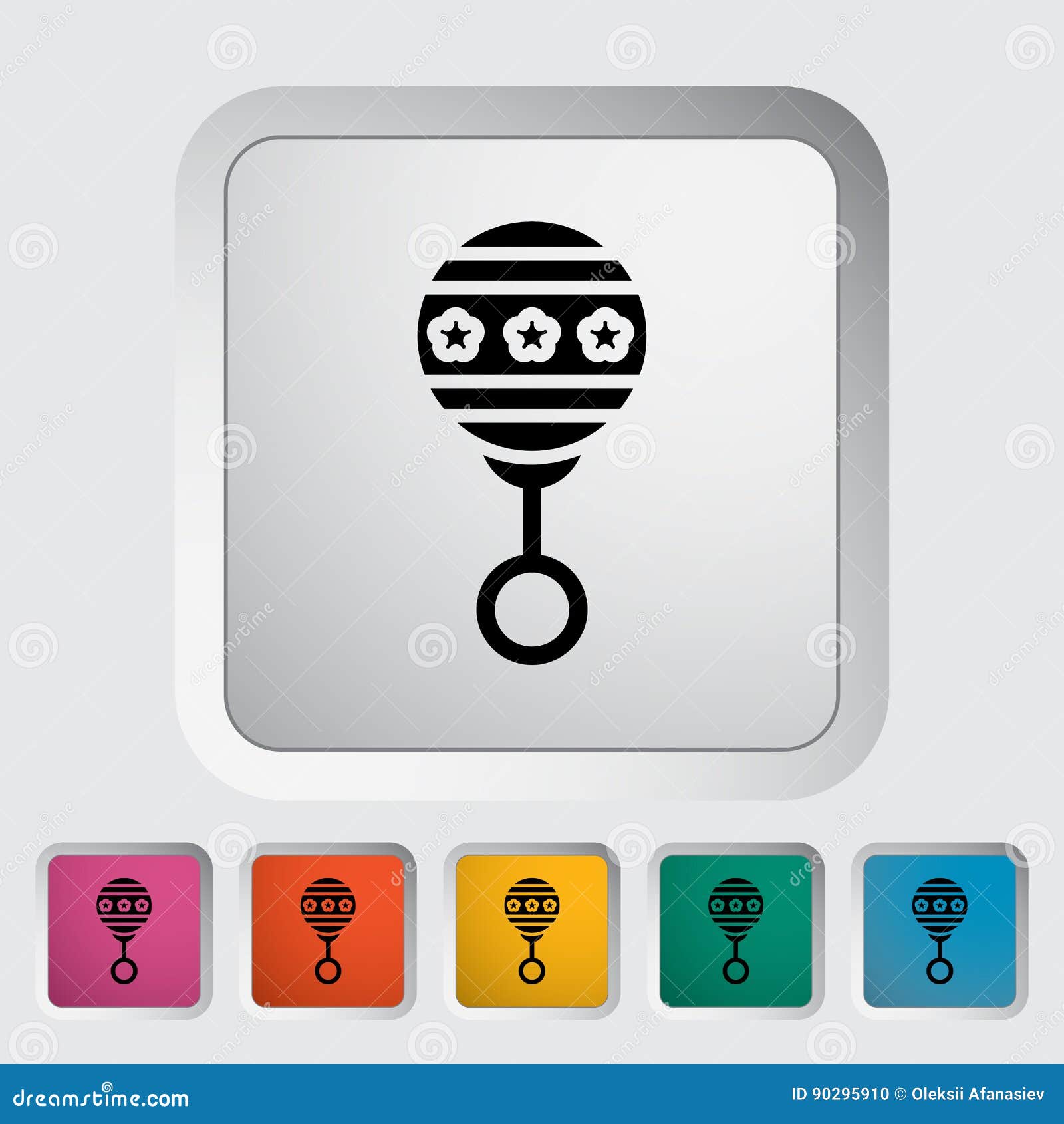 Chocalho ilustração do vetor. Ilustração de infante, colheita - 90295910