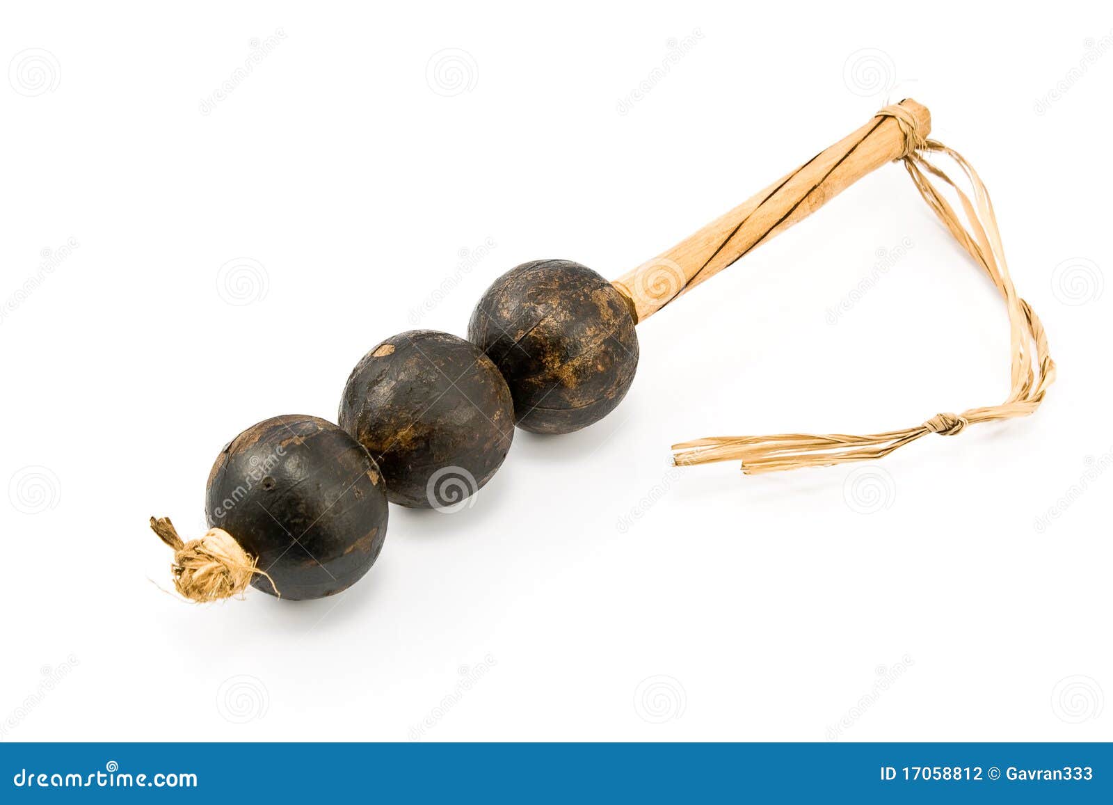 Chocalho Africano Isolado No Branco Foto de Stock - Imagem de partido ...