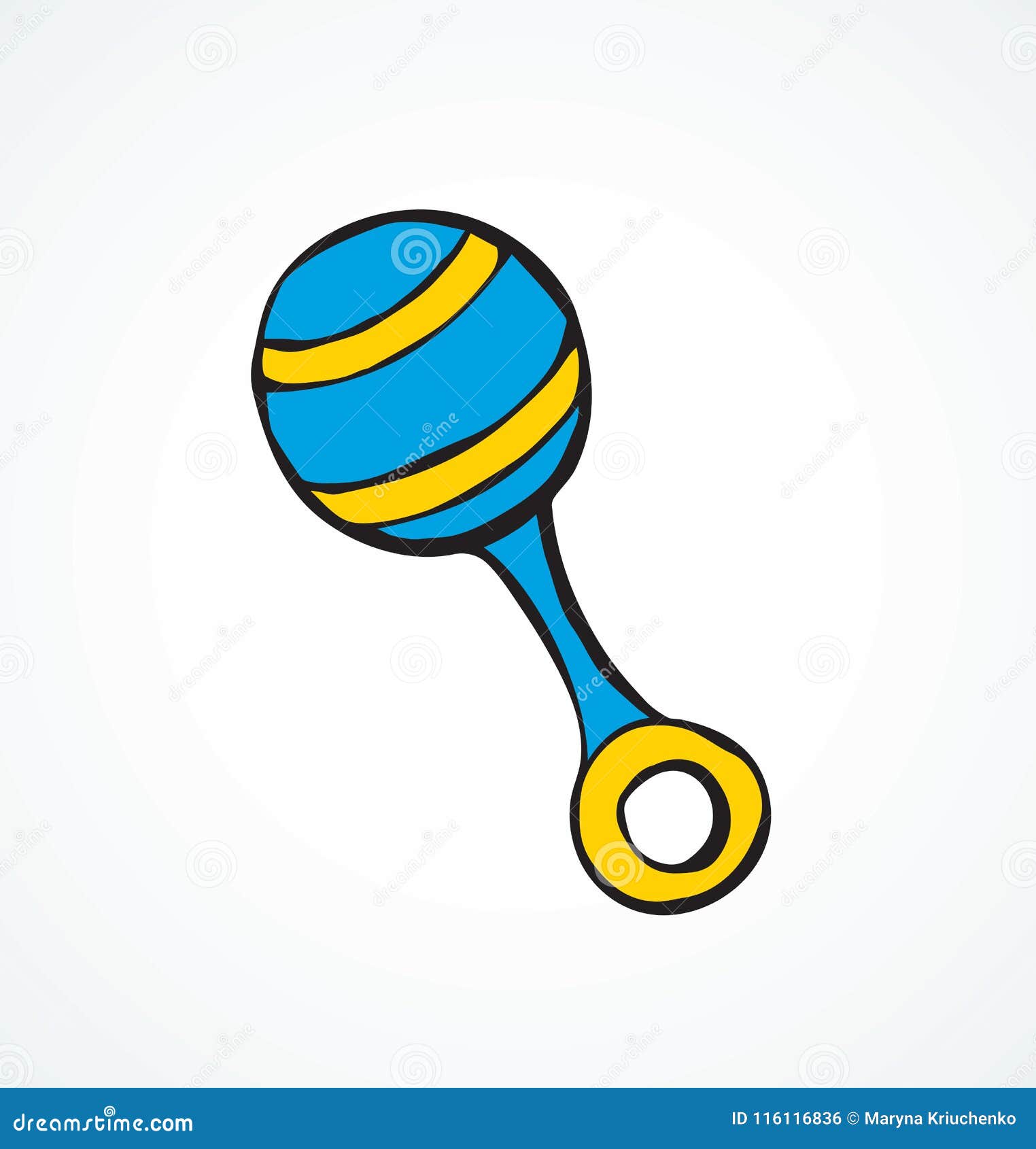 Chocalho Desenho do vetor ilustração do vetor. Ilustração de fofofo ...