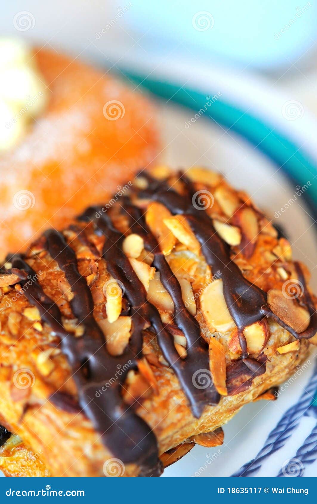 Chocholate danish stock image. Image of pastry, sweet - 18635117